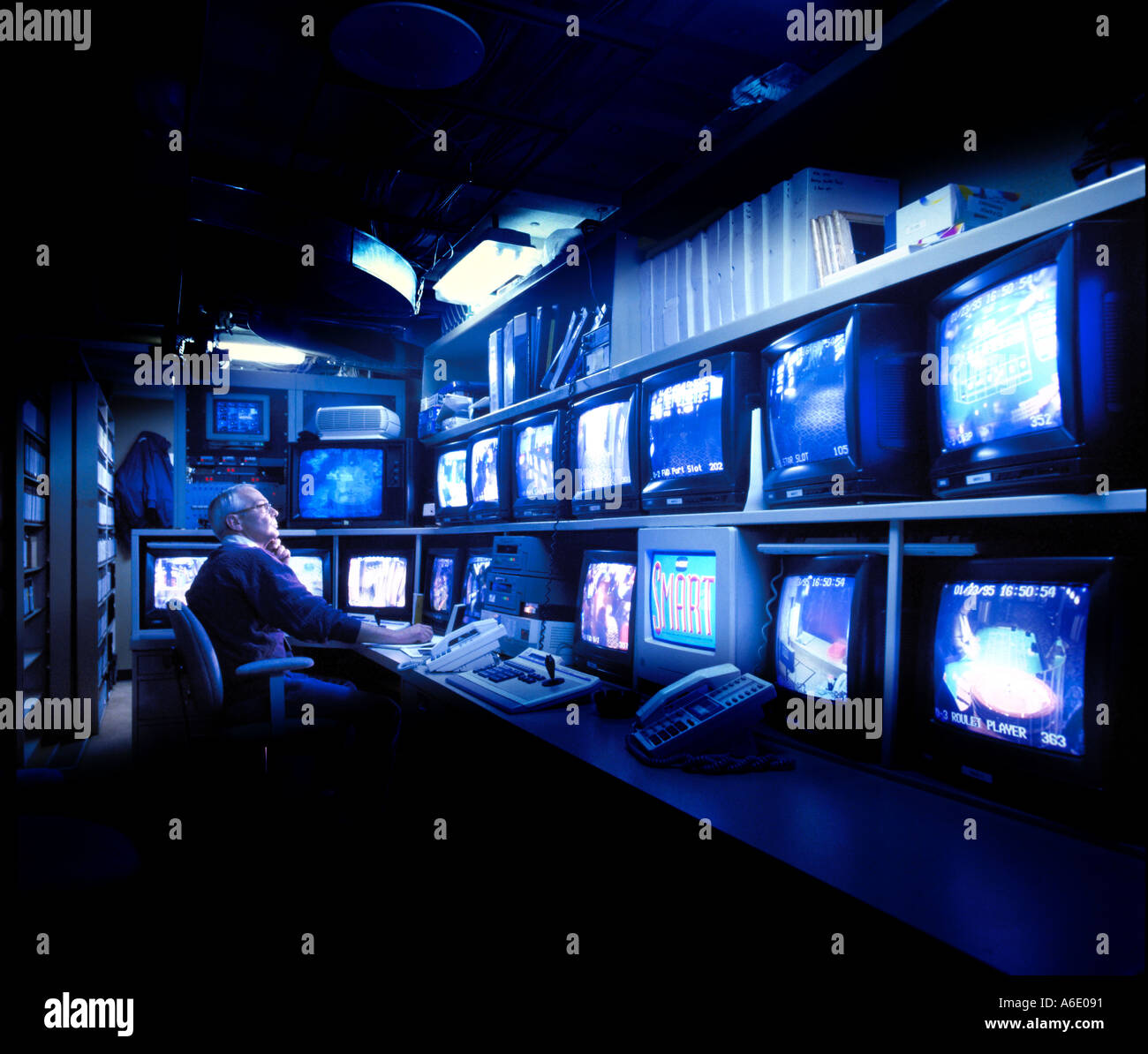 Police surveillance control room hi-res stock photography and images ...
