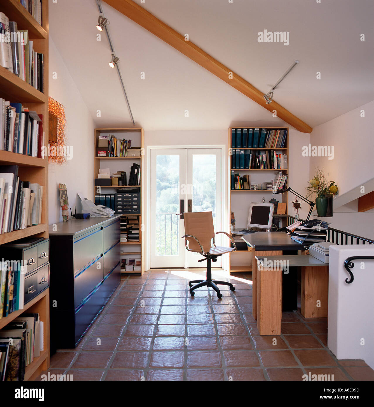 Interior view of home office Stock Photo - Alamy