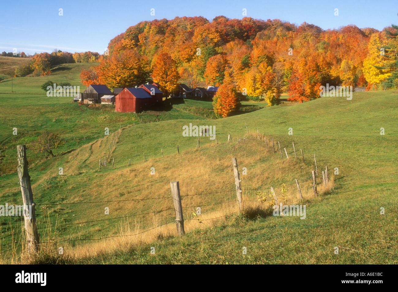 Colorful autumn farm reading vermont hi-res stock photography and ...
