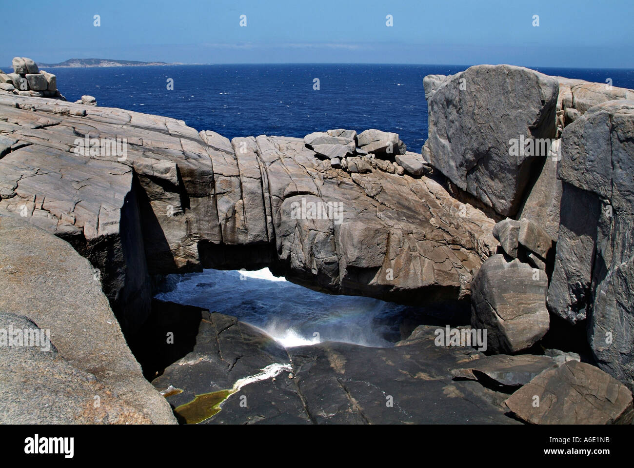 Natural bridge at Torndirrup National Park Western Australia Stock ...