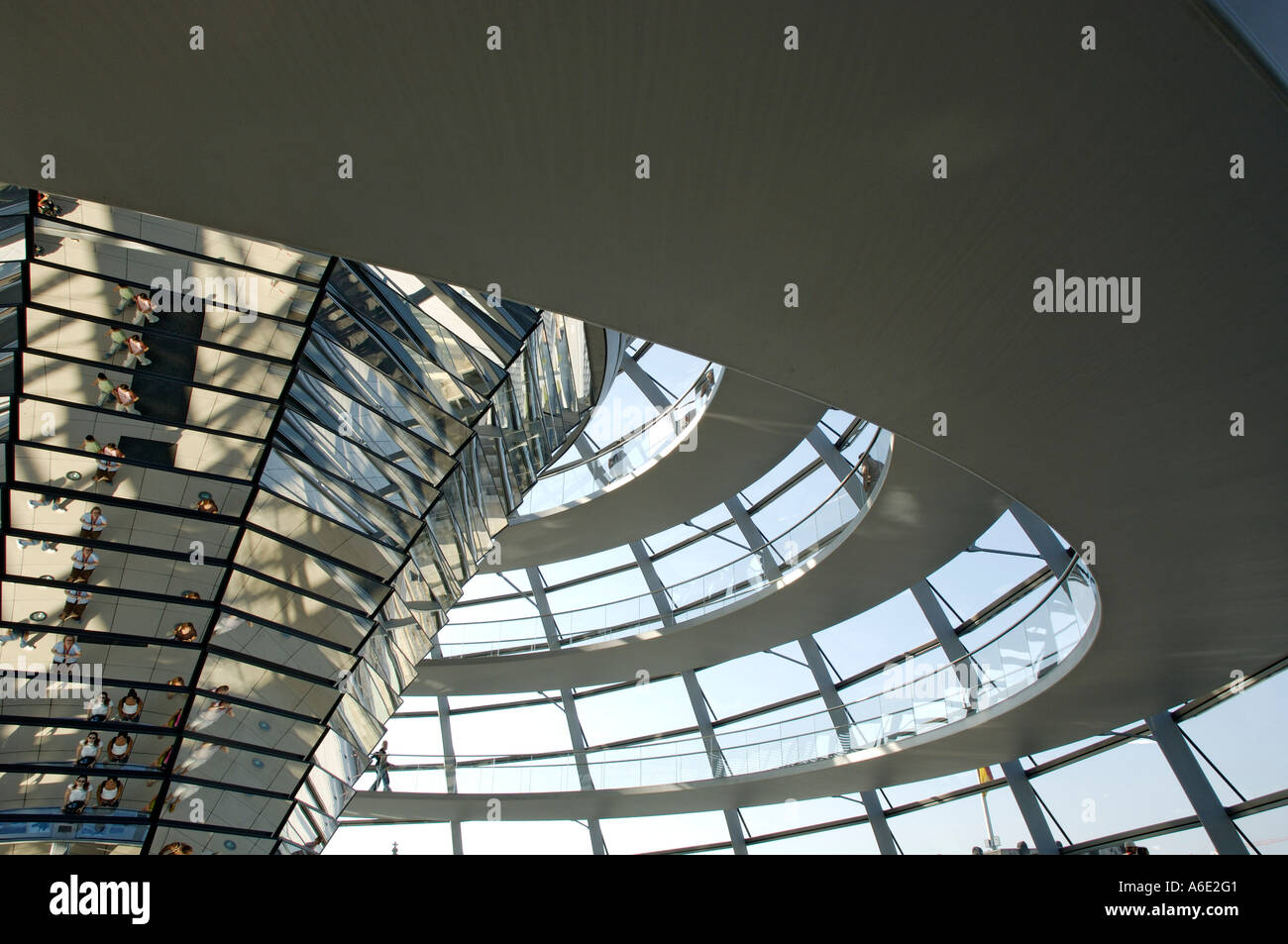 Dome of building Reichstag architect Norman Forster Berlin Germany ...