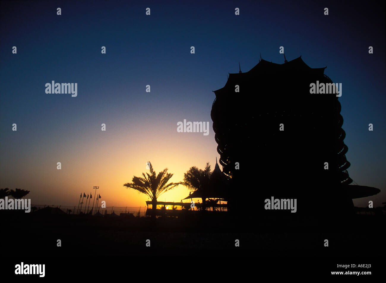 The Royal Tower at Bahrain F1 Grand Prix Circuit Stock Photo - Alamy