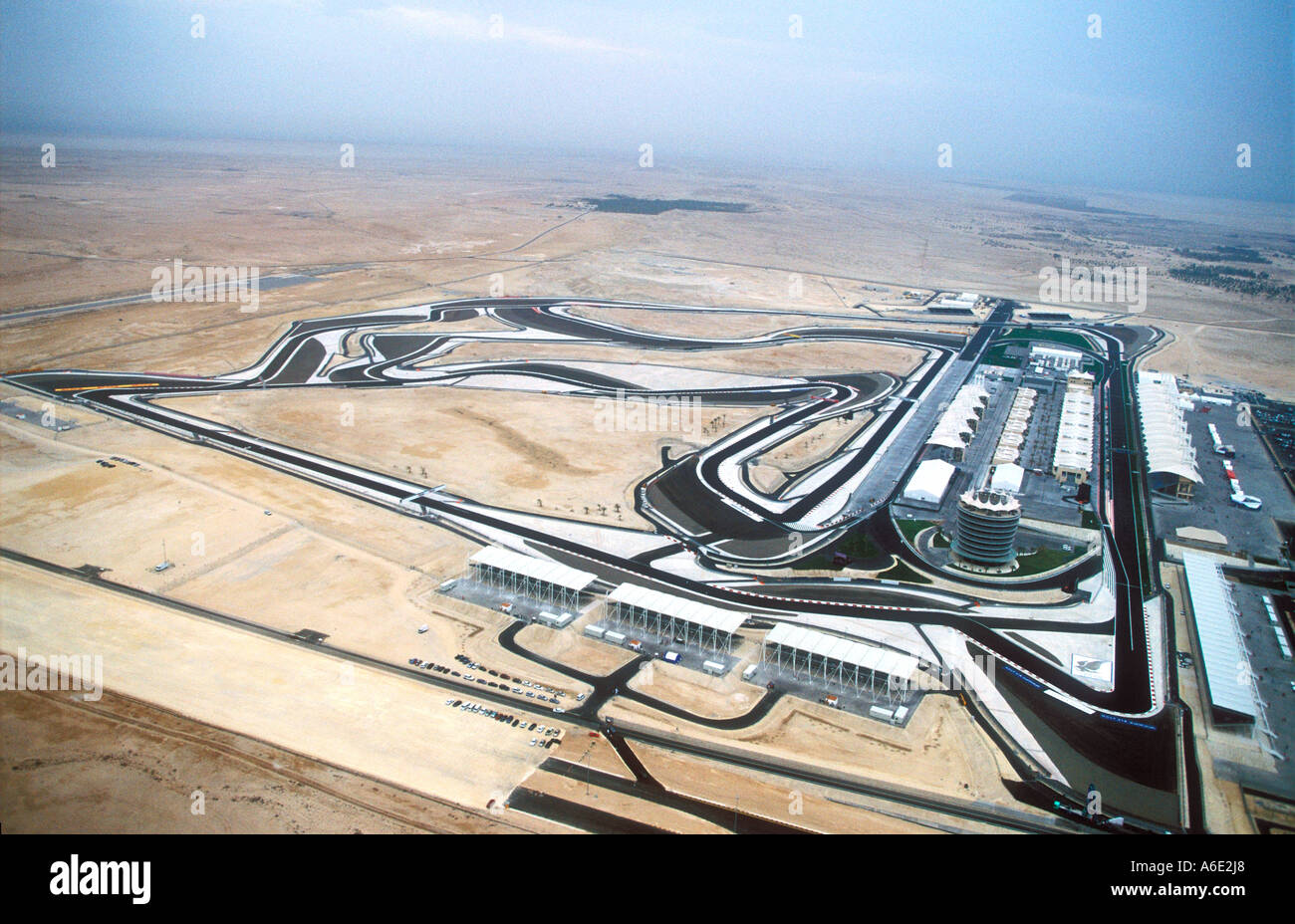 Bahrain International Racing Circuit aerial shot Stock Photo - Alamy