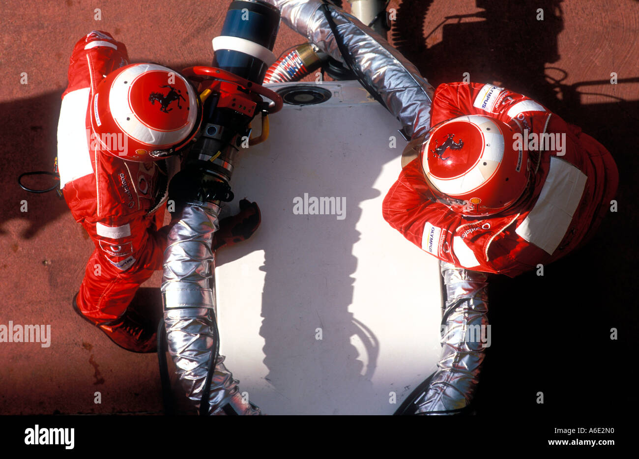Ferrari formula one pit crew hi-res stock photography and images - Alamy