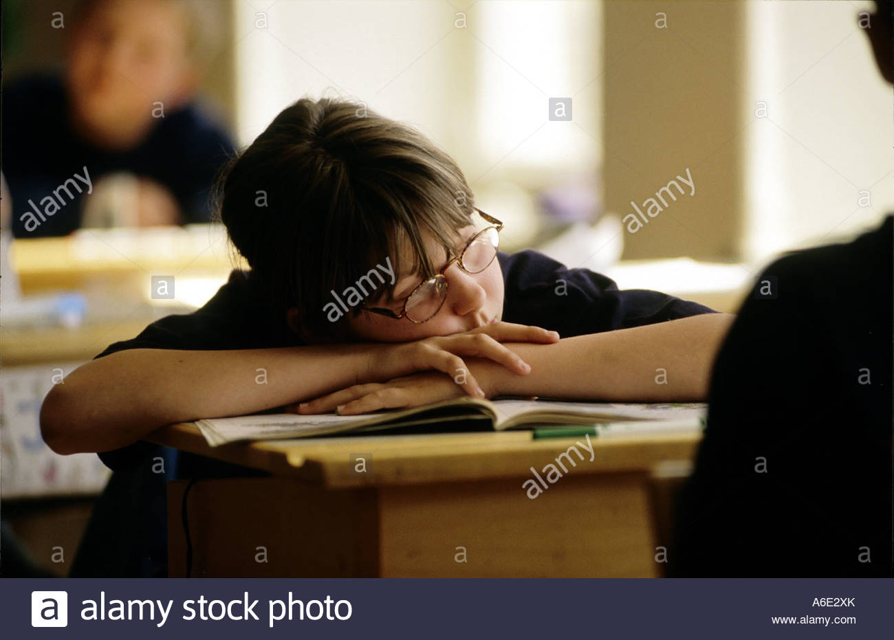 Person Falling Asleep Desk Stock Photos & Person Falling Asleep Desk ...