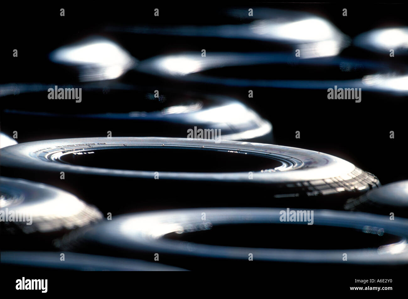 Motor racing tyres Stock Photo - Alamy