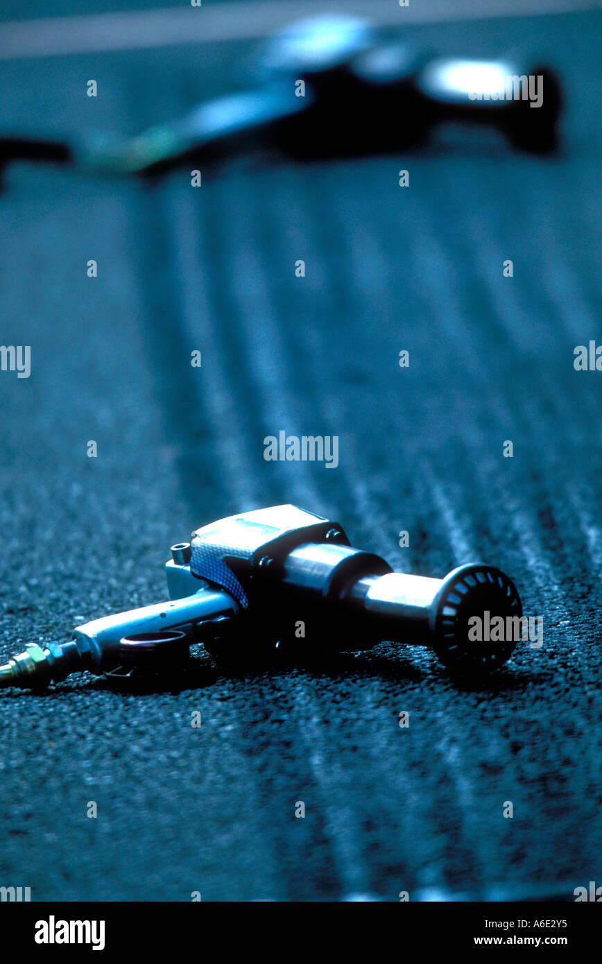 Formula One wheel guns Stock Photo - Alamy