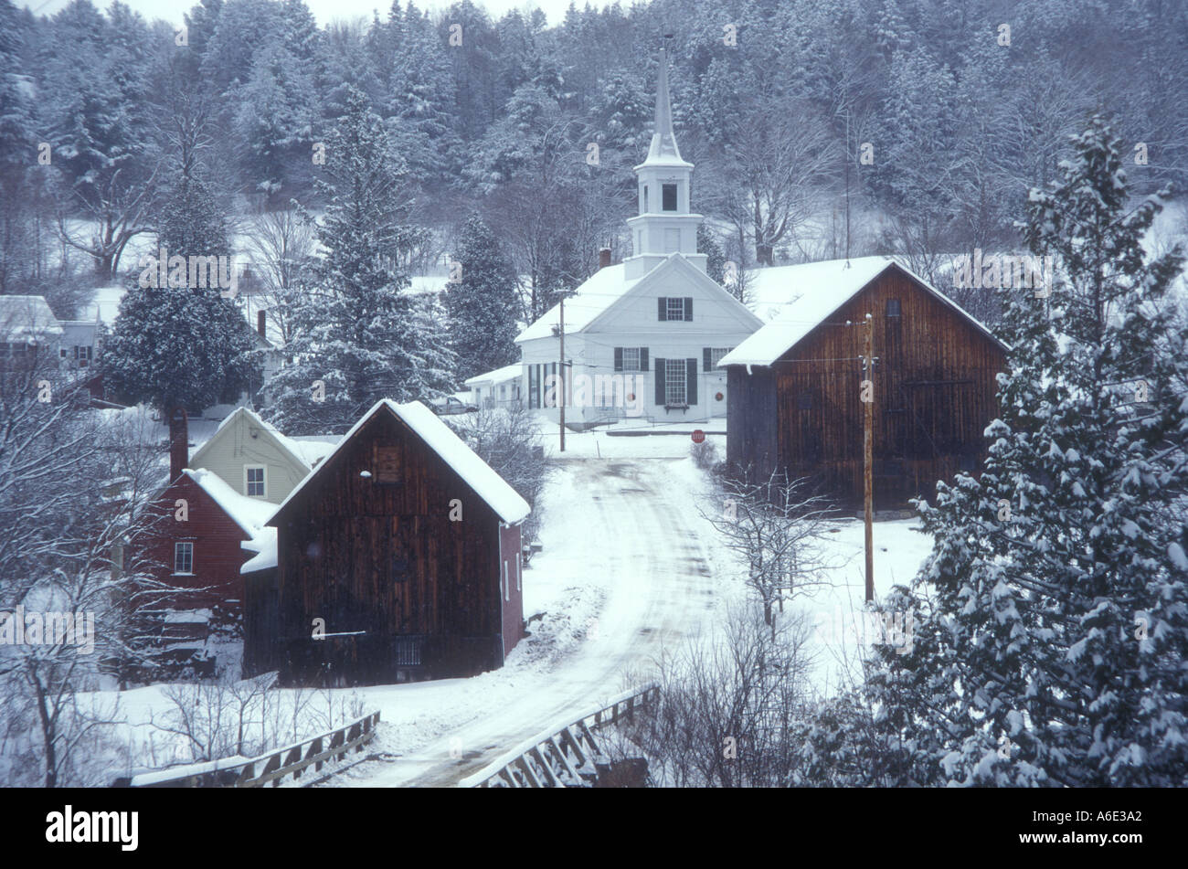 Village of waits river in vermont hi-res stock photography and images ...