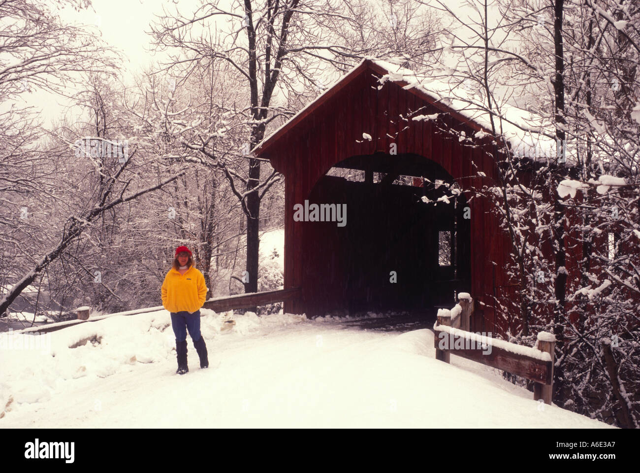 Vermont snow walk hi-res stock photography and images - Alamy