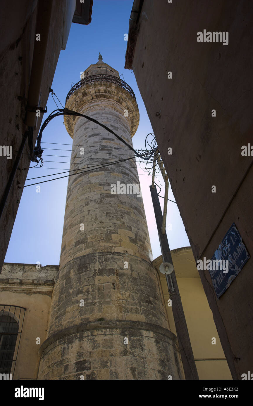 Greece Western Crete Turkish Minaret in Chania Old Town Stock Photo - Alamy