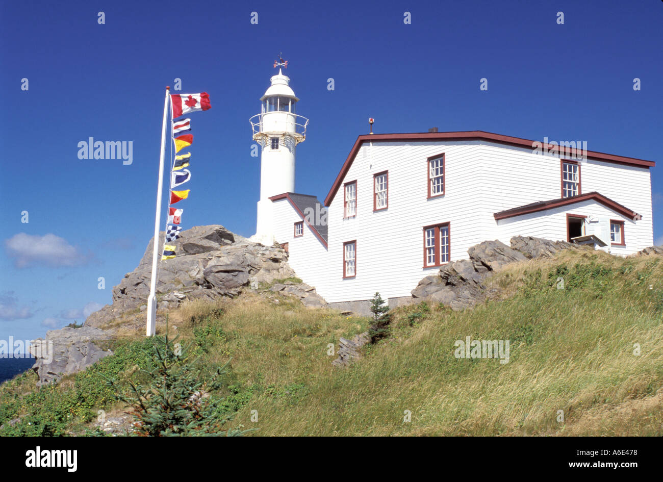 Lighthouse on lobster point newfoundland hi-res stock photography and ...