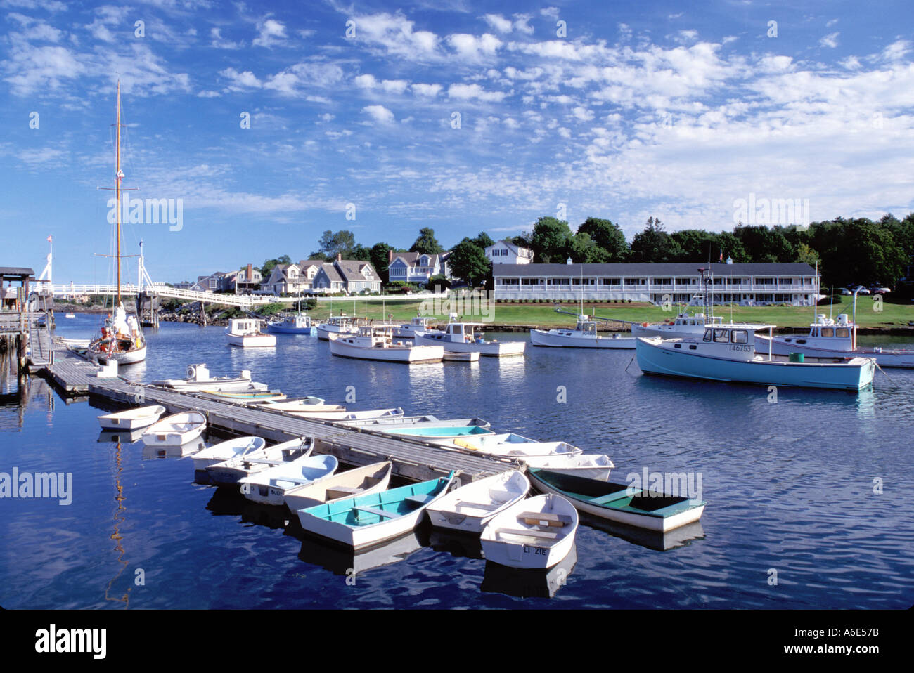 Aj6572 Perkins Cove Ogunquit Maine Me Stock Photo Alamy