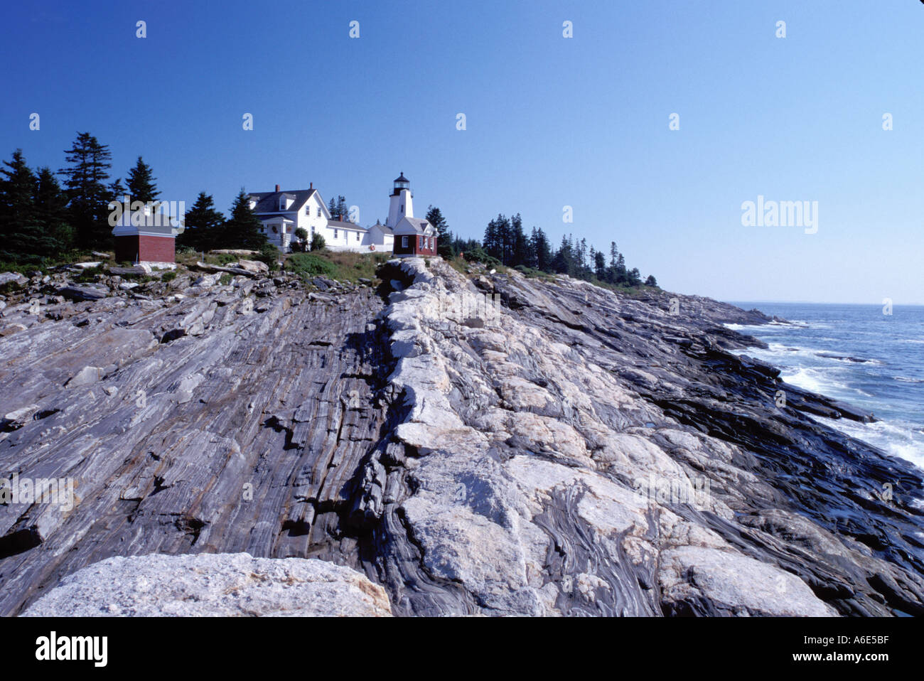 AJ6640, Pemaquid Point, Maine, ME, Bristol Stock Photo - Alamy