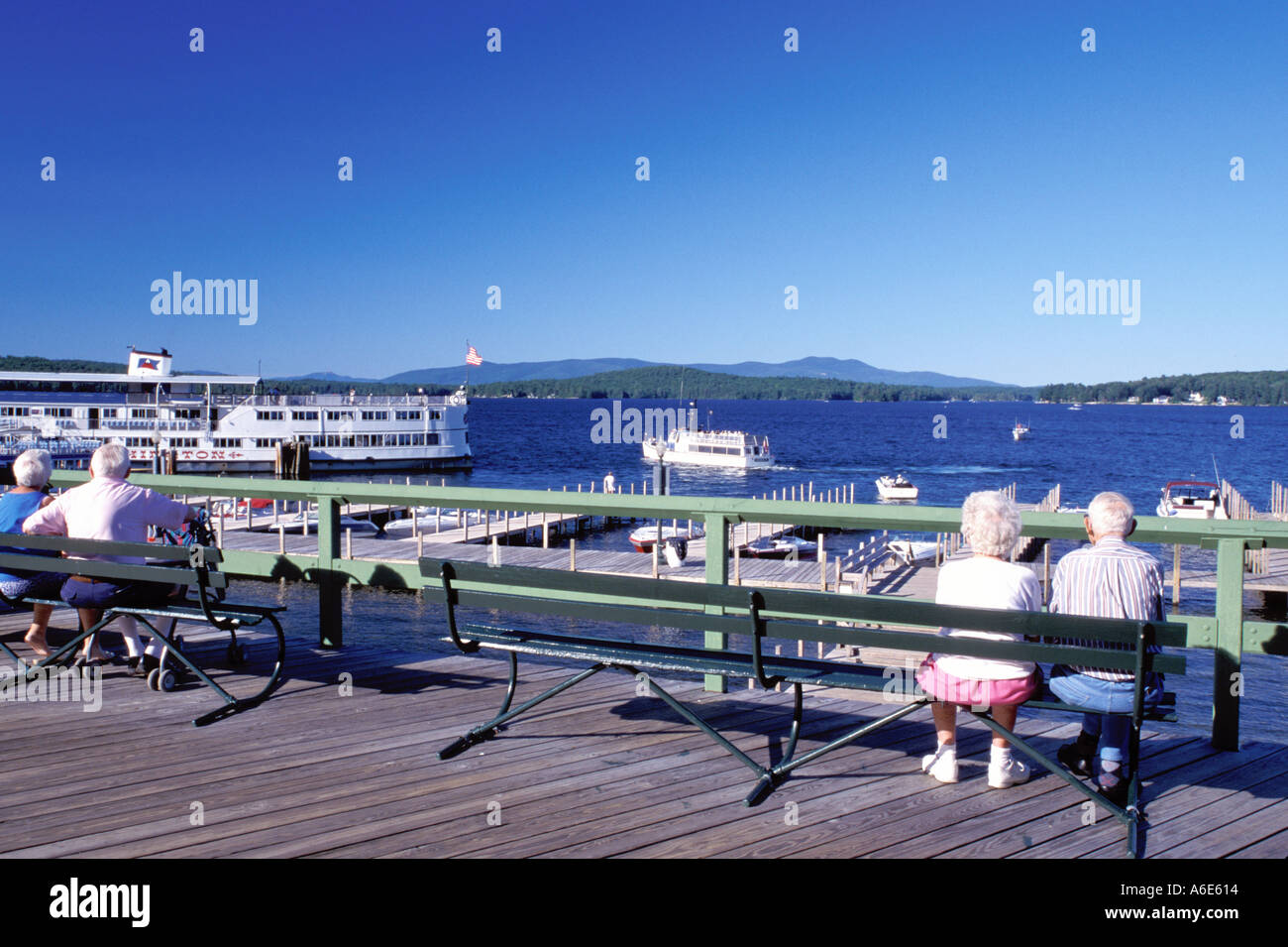 Weirs beach boardwalk hi-res stock photography and images - Alamy