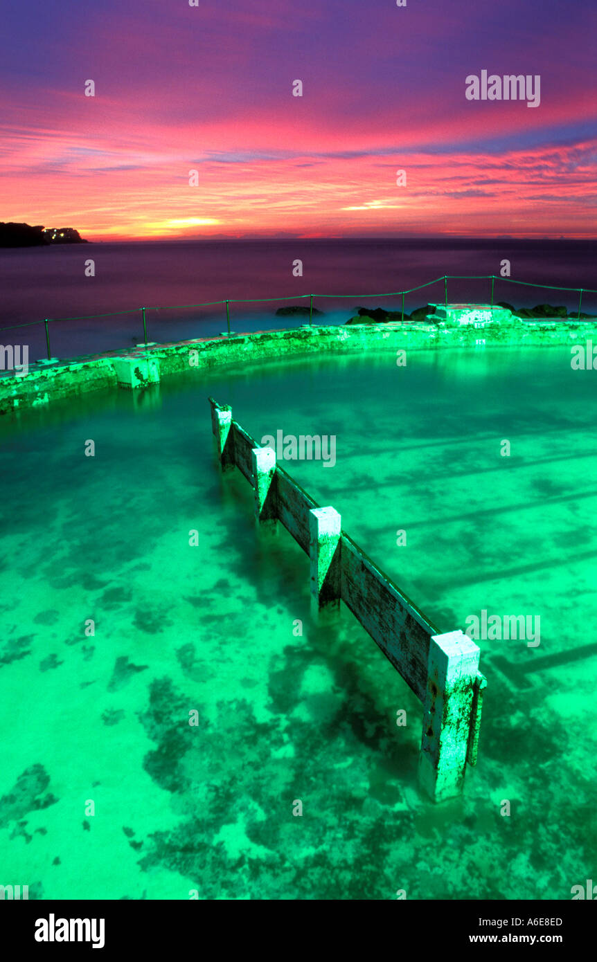 Bronte Pool Sydney Coast Australia Stock Photo - Alamy