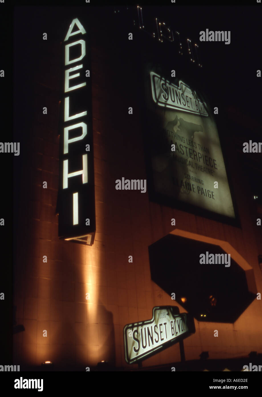 Adelphi theatre London Uk Stock Photo - Alamy