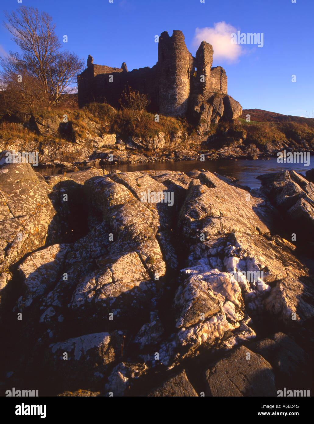 Castle Sween, Loch Sween, Argyll Stock Photo - Alamy