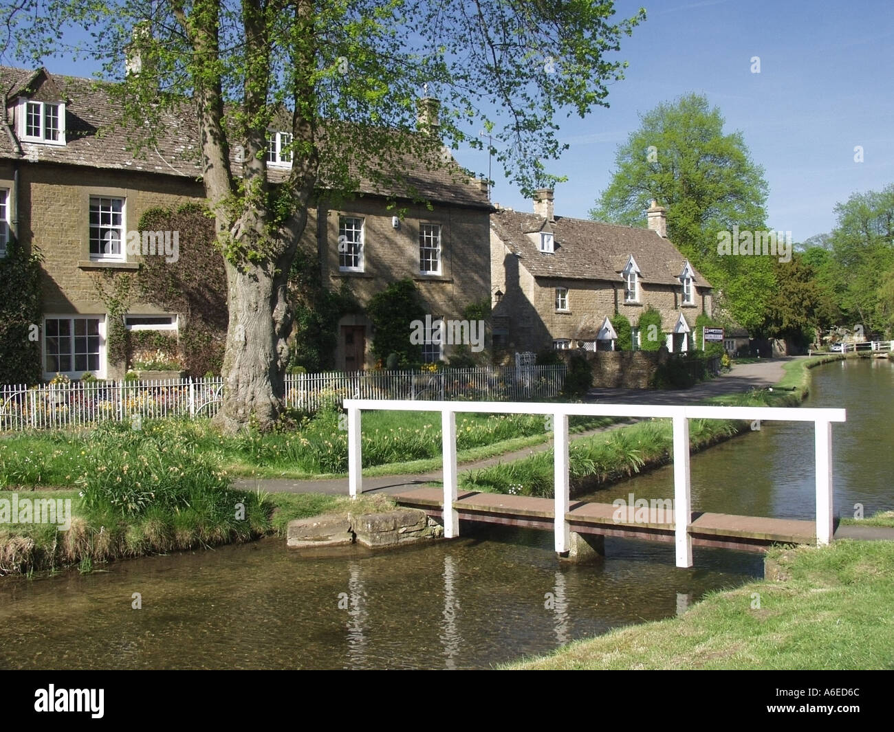 lower slaughter cotswolds Stock Photo - Alamy
