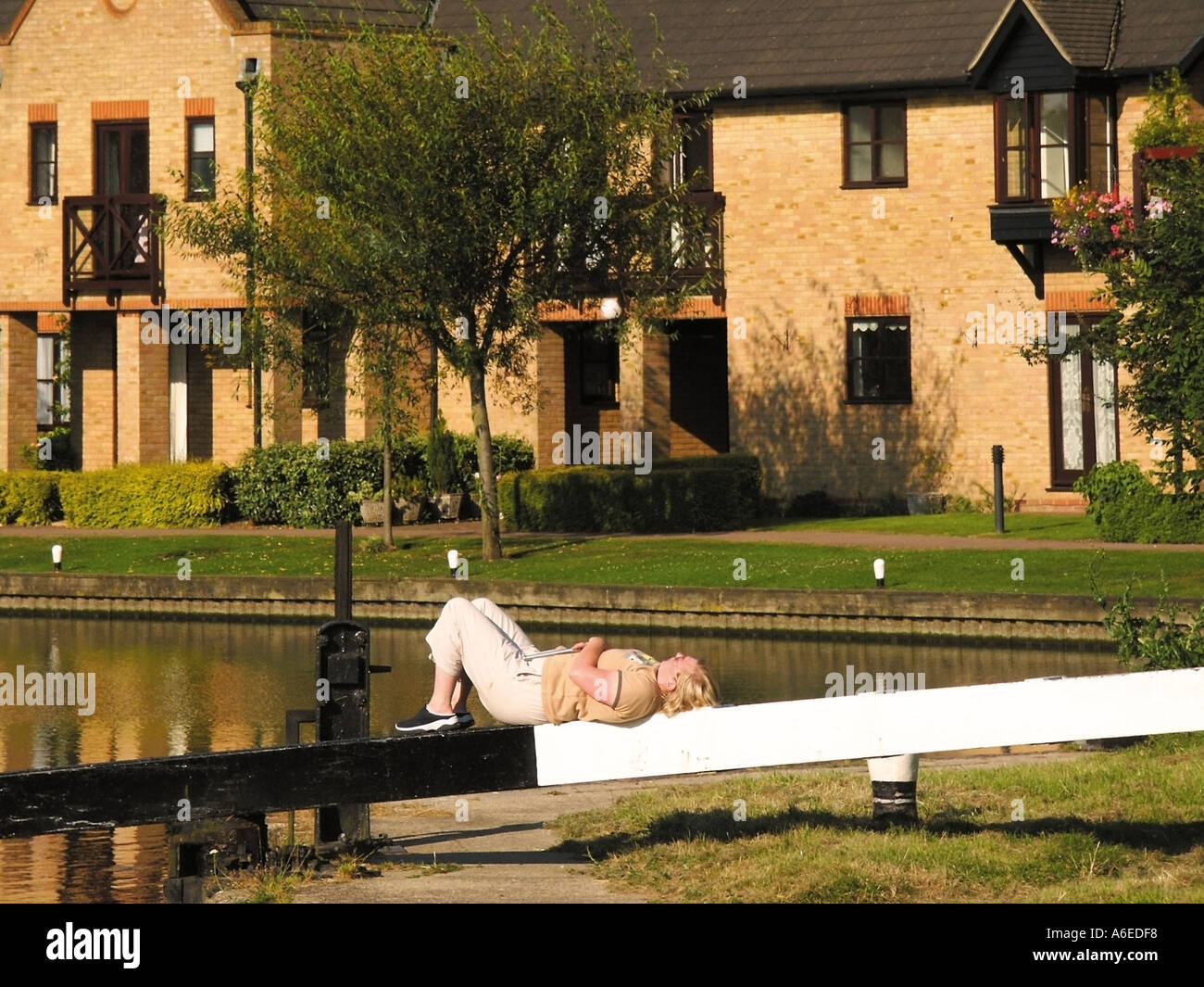 hertfordshire river stort sawbridgeworth Stock Photo - Alamy