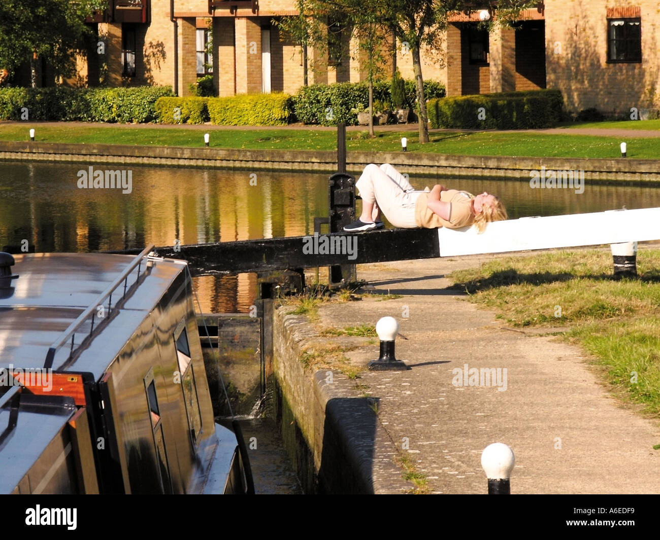 hertfordshire river stort sawbridgeworth Stock Photo - Alamy
