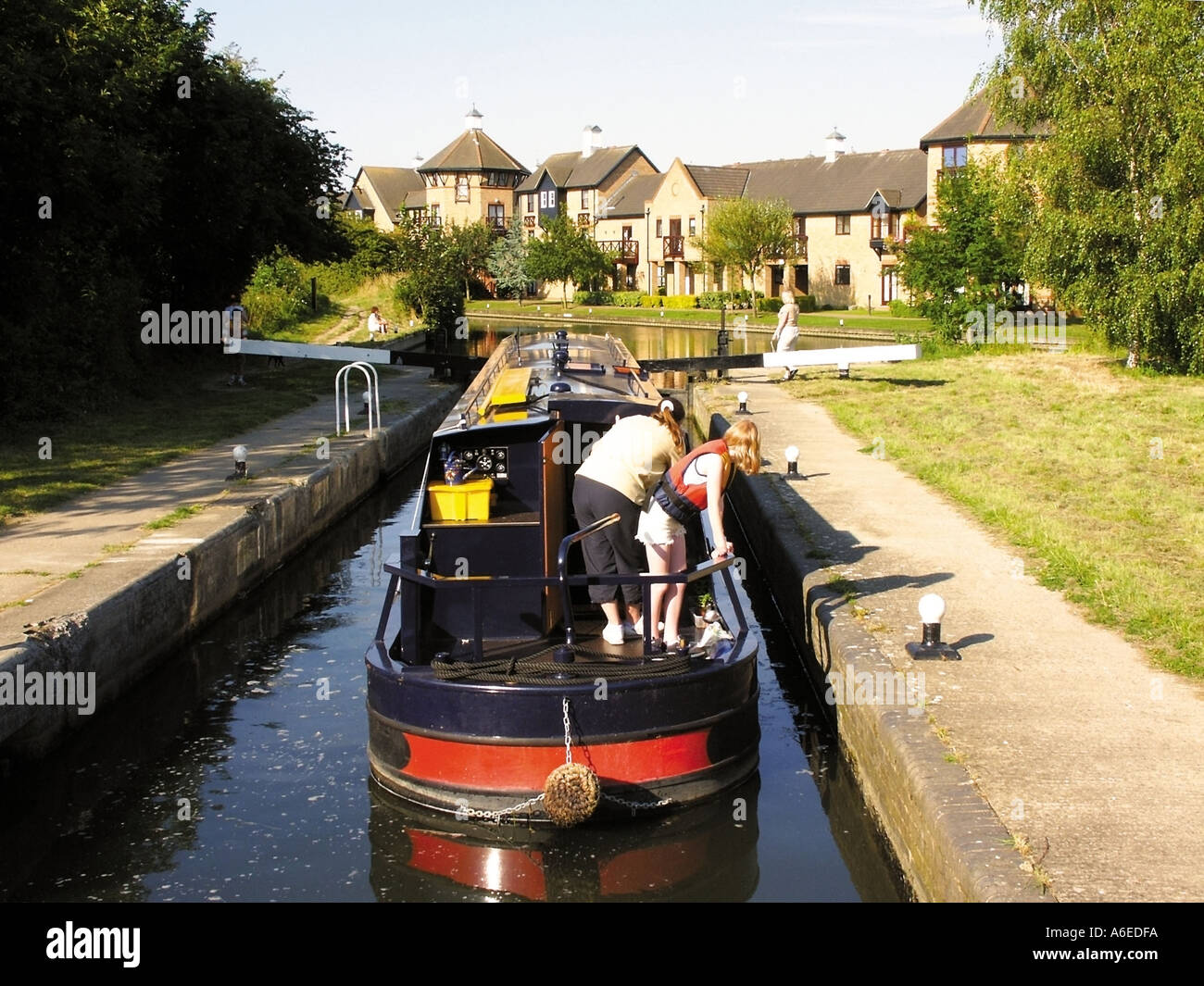 hertfordshire river stort sawbridgeworth Stock Photo - Alamy