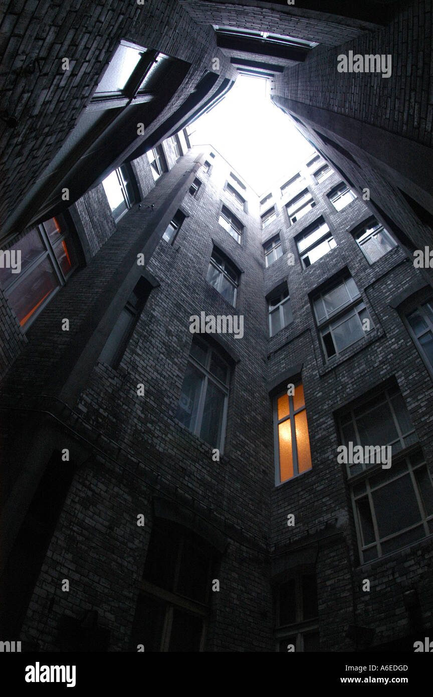 Room light in the dark courtyard Stock Photo - Alamy