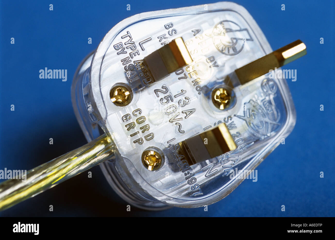 Domestic British 3-pin electrical plug Stock Photo - Alamy