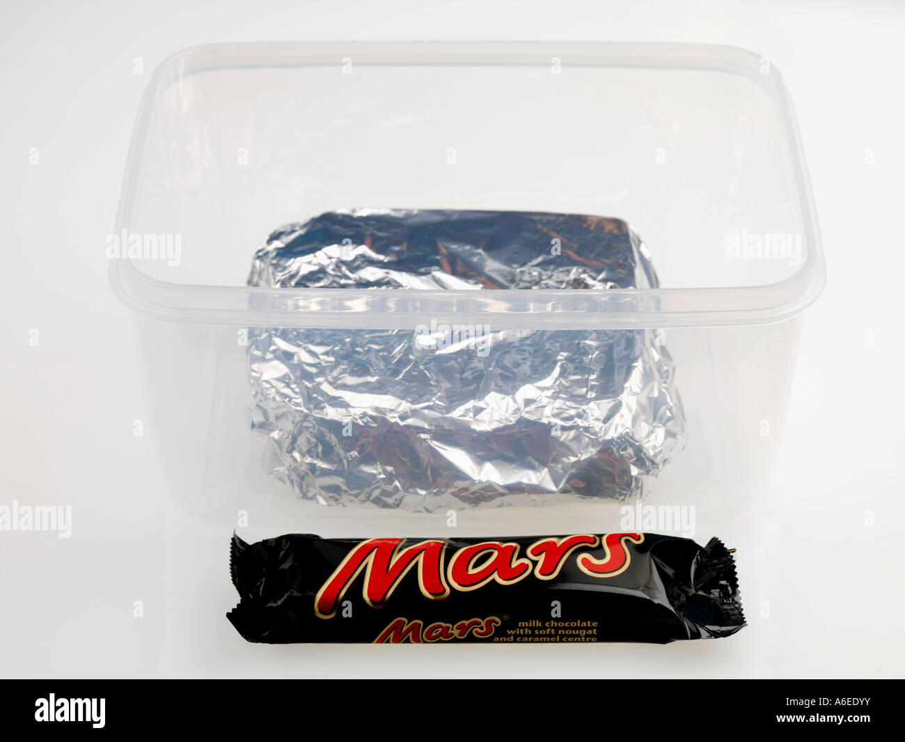 Chocolate Bar in Lunchbox Stock Photo - Alamy