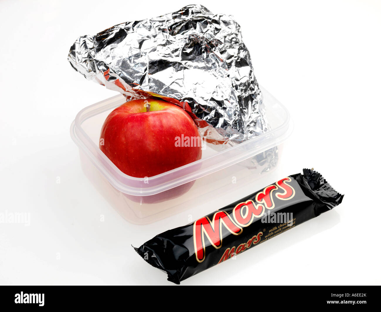 Chocolate Bar in Lunchbox Stock Photo - Alamy