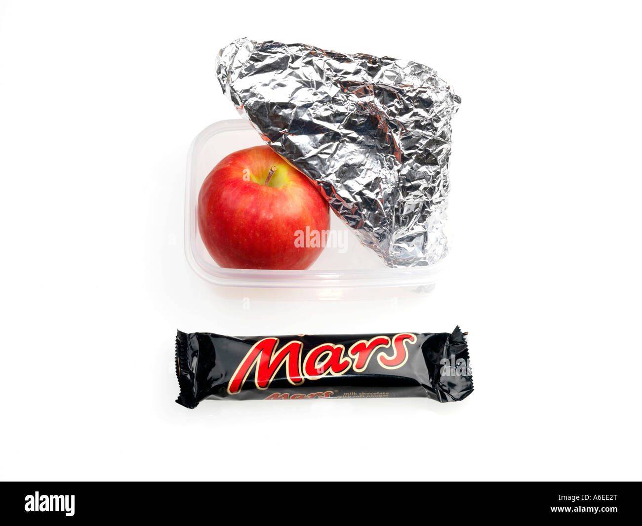 Chocolate Bar in Lunchbox Stock Photo - Alamy