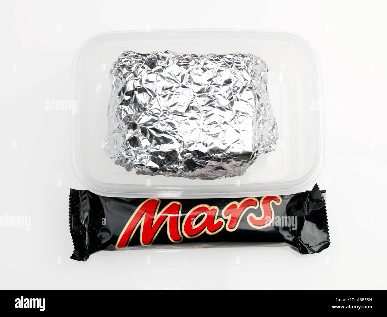 Chocolate Bar in Lunchbox Stock Photo - Alamy