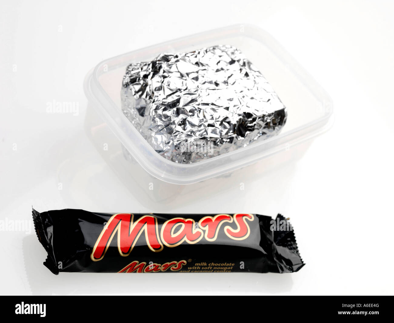 Chocolate Bar in Lunchbox Stock Photo - Alamy