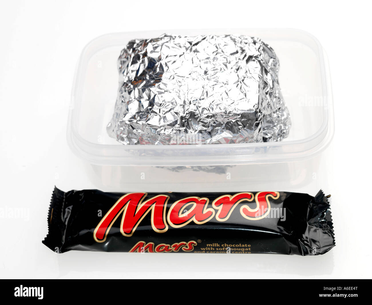 Chocolate Bar in Lunchbox Stock Photo - Alamy
