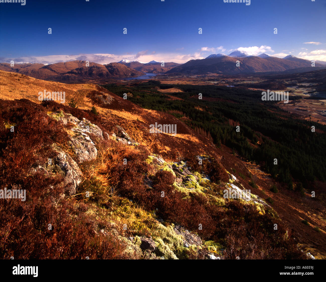 Ben Cruachan over Glen Lonan near Oban, Argyll from the summit of Deadh ...