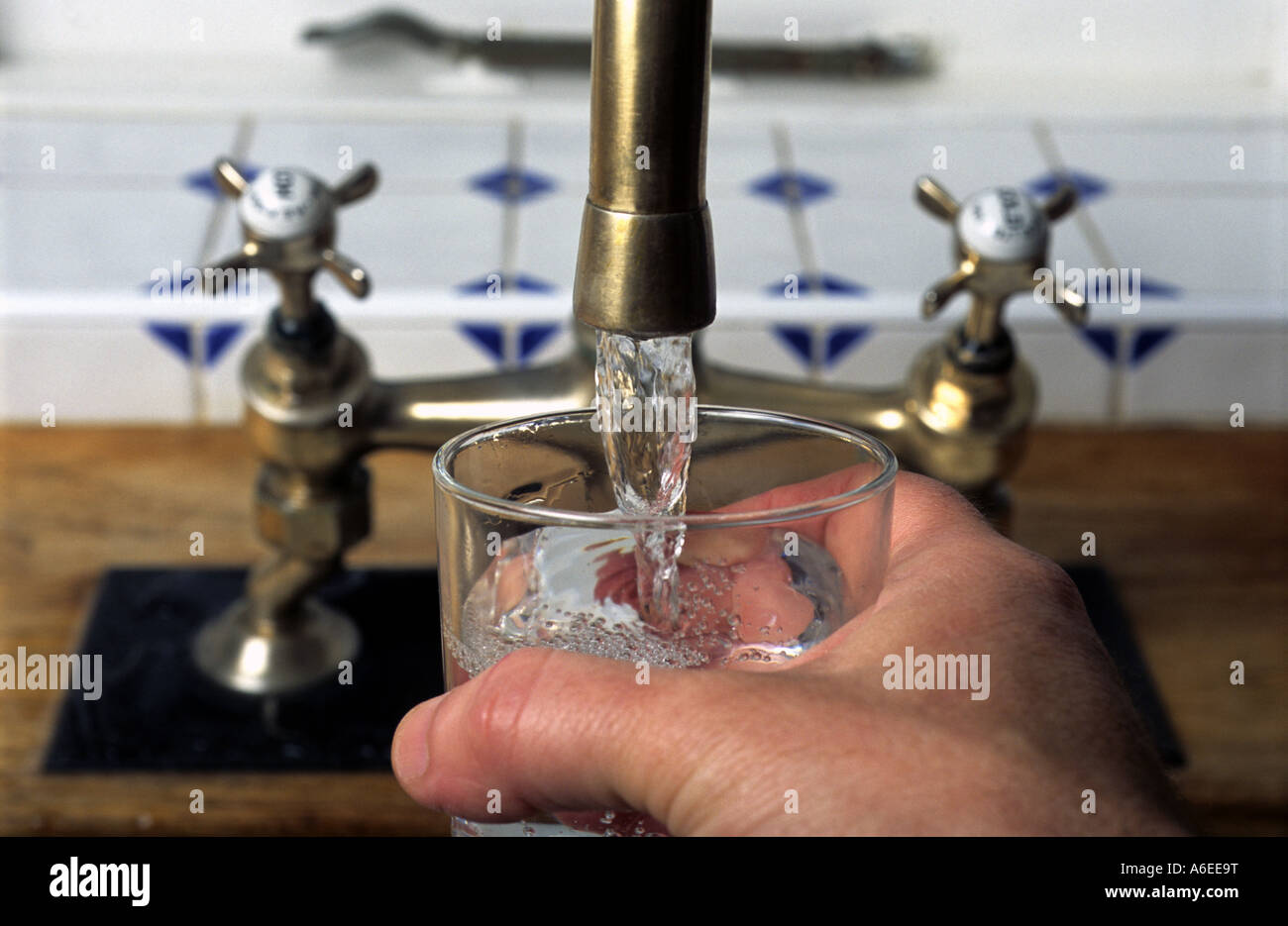 Glass of fresh tap water Stock Photo - Alamy