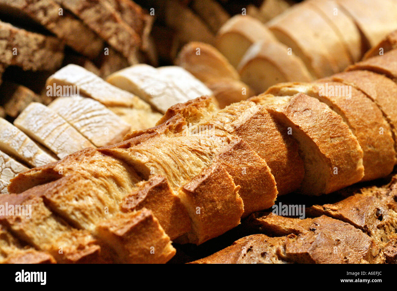 Different fresh baked breads Stock Photo - Alamy