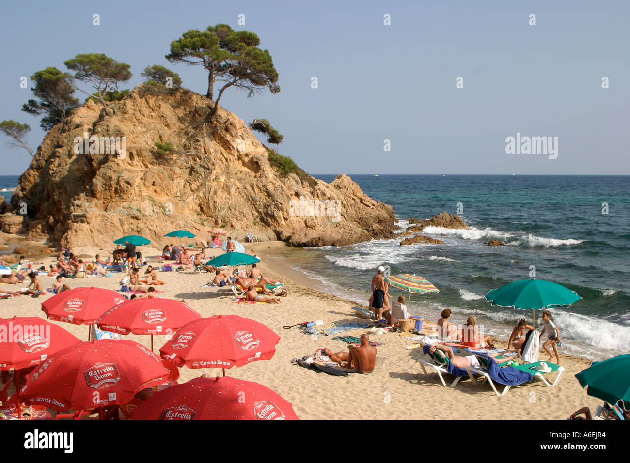 Cala de Cap Roig at Playa de Aro Costa Brava Catalonia Spain Europe EU ...