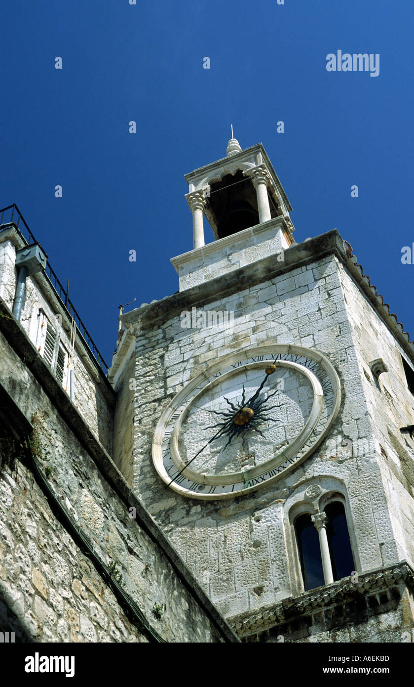 Sun clock tower, Split, dalmatia, Croatia Stock Photo - Alamy