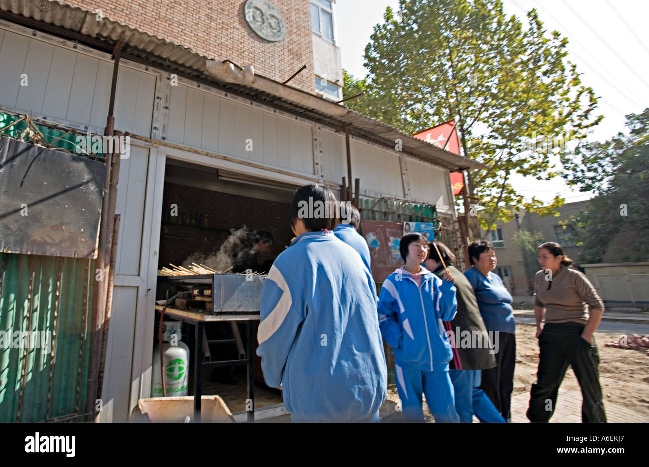 CHINA BEIJING Chinese students gather at storefront restaurant for ...