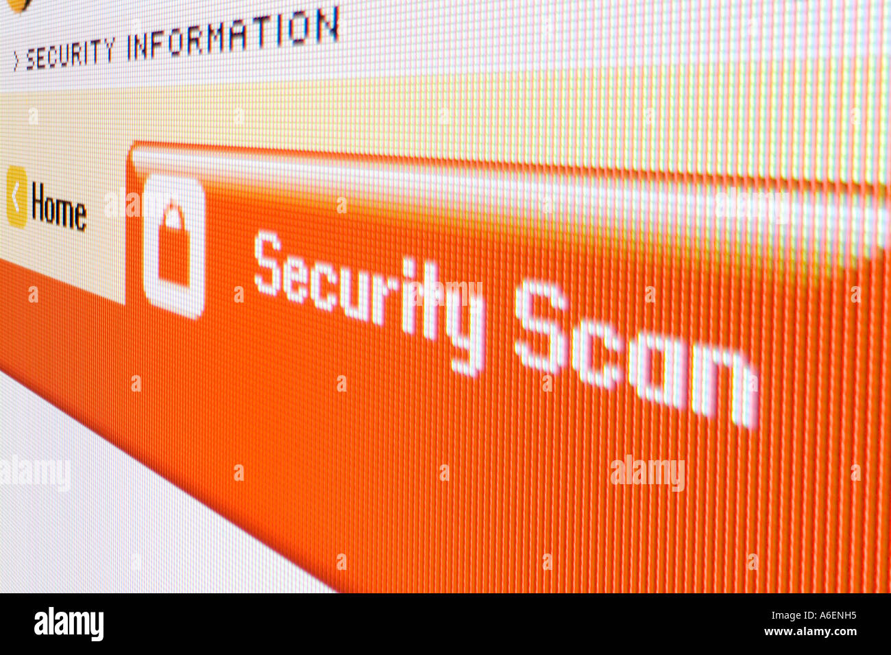 Screenshot Security Scan Stock Photo - Alamy