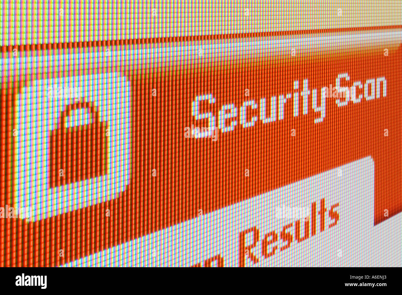Screenshot Security Scan Stock Photo - Alamy