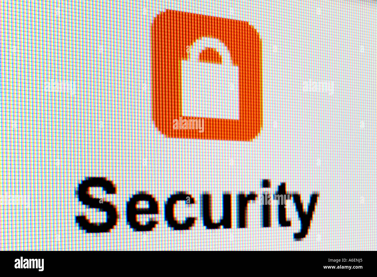 Screenshot Security with lock Logo Stock Photo - Alamy