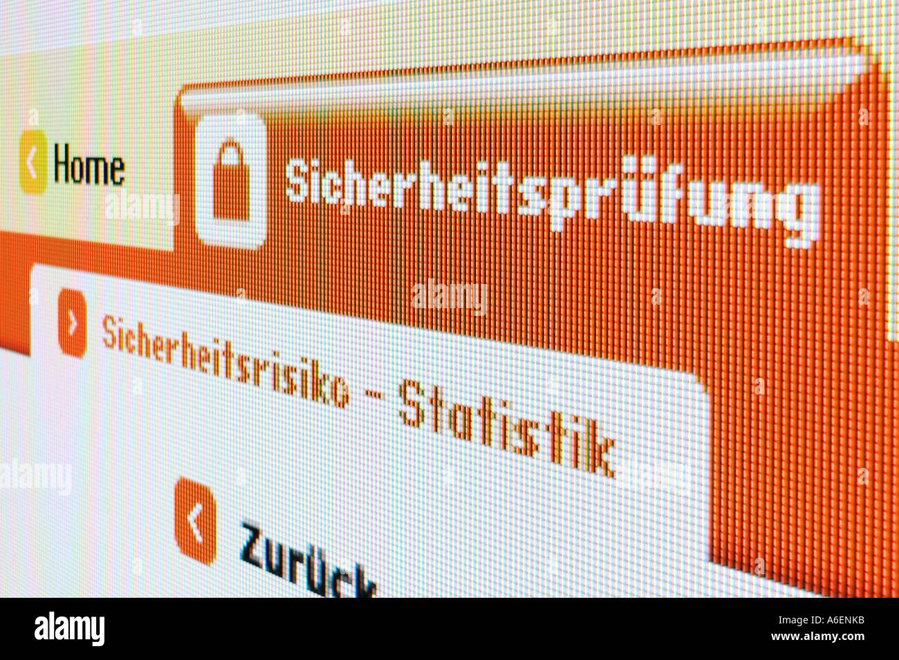 Screenshot Safety examination Stock Photo - Alamy