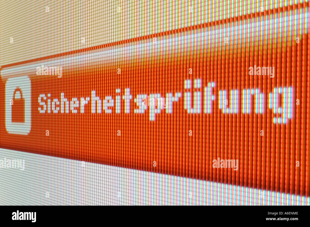 Screenshot Safety examination Stock Photo - Alamy