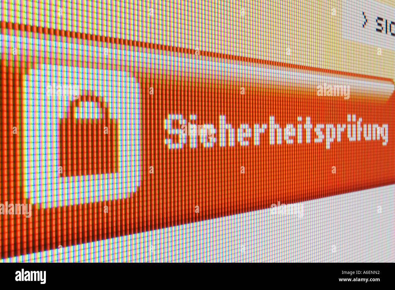 Screenshot Safety examination Stock Photo - Alamy