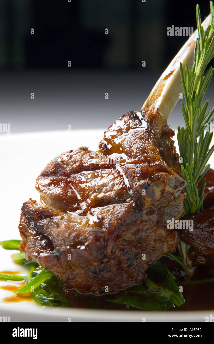 Rib of Lamb Stock Photo - Alamy