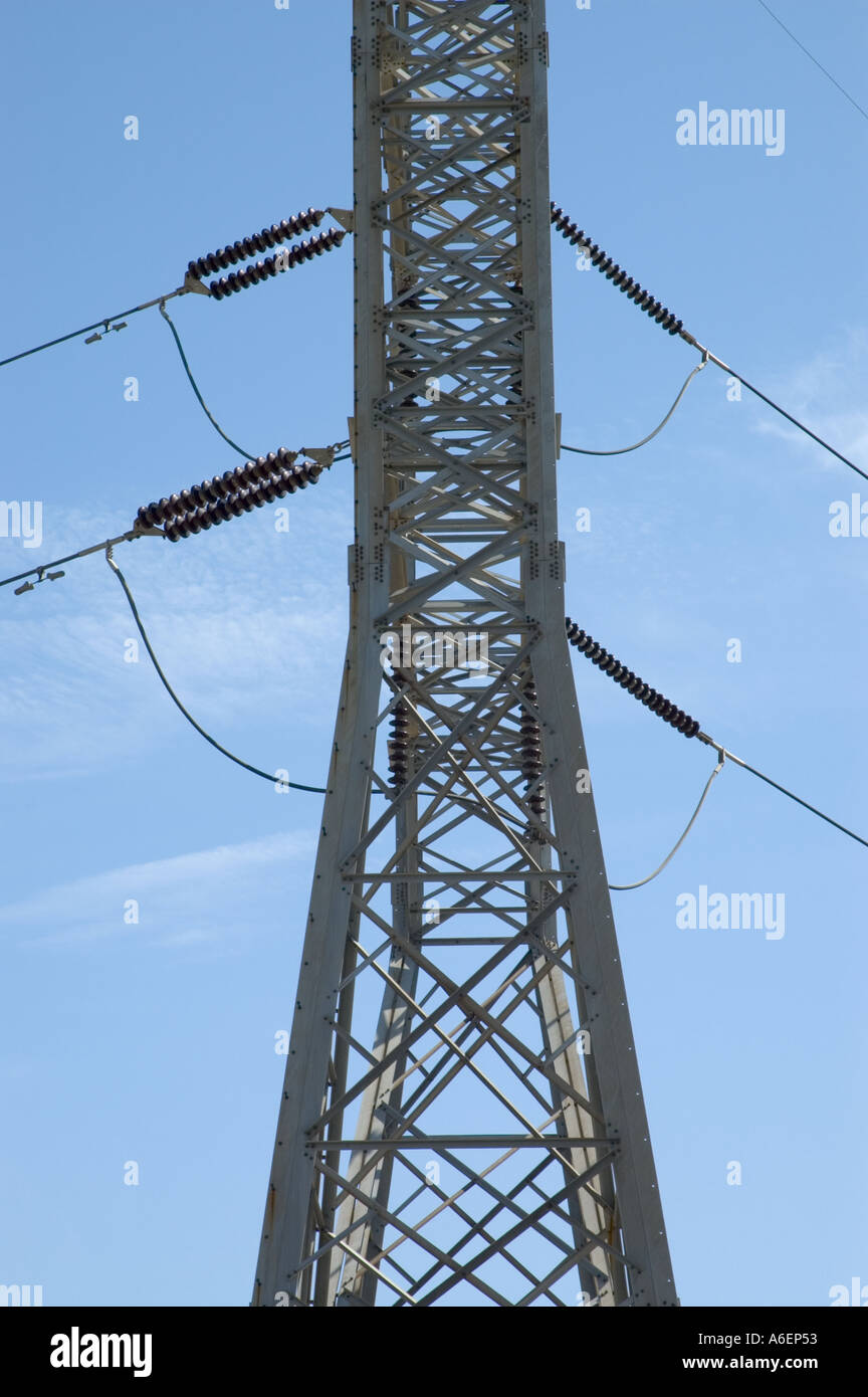 Hydro Transmission towers Stock Photo - Alamy
