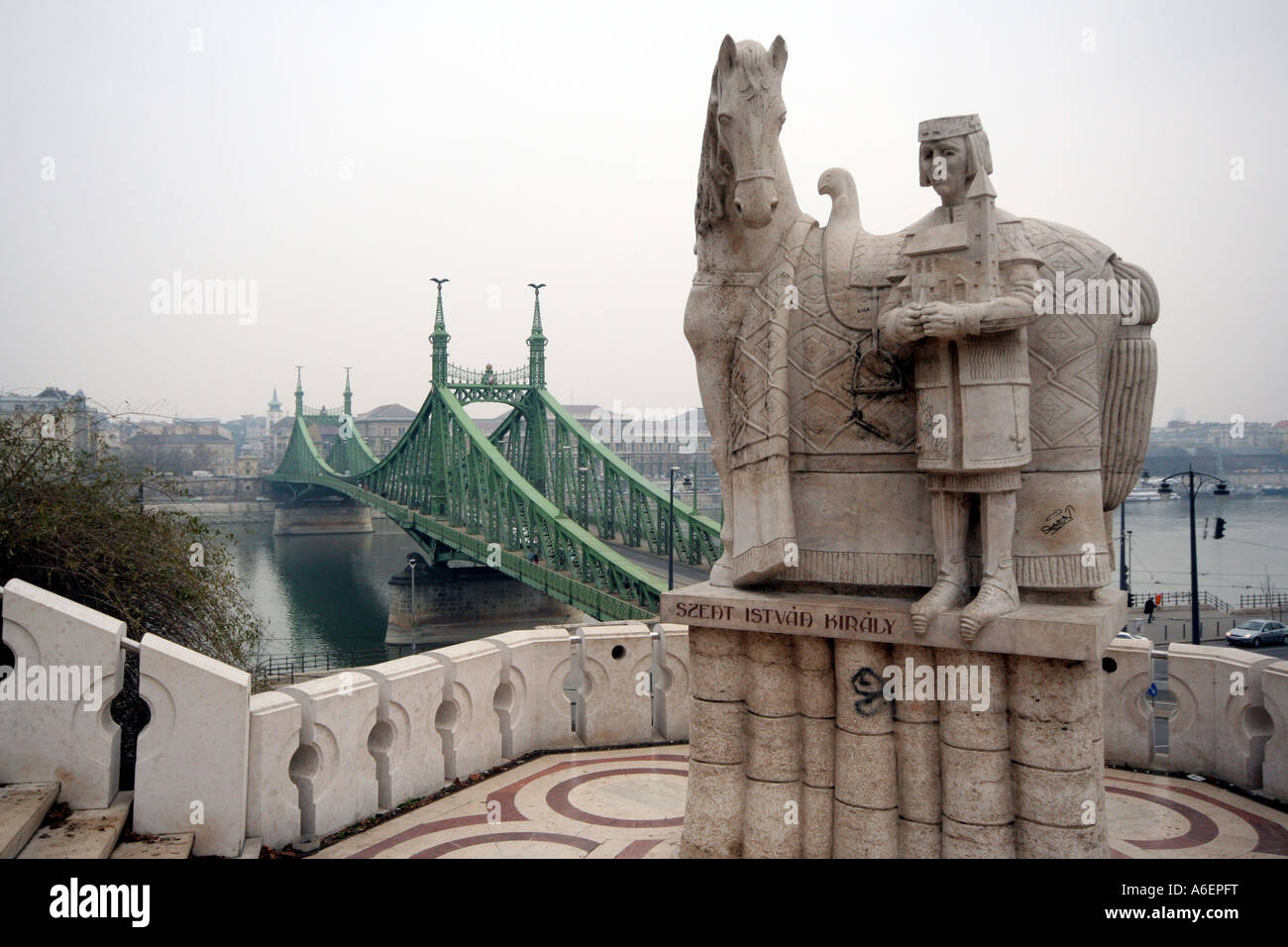 Cave Chapel, Statue of St Istvan, Budapest Stock Photo - Alamy
