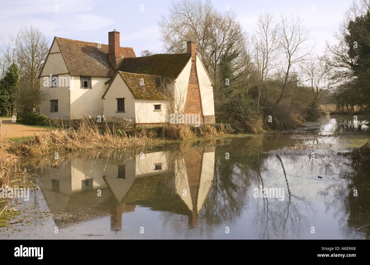 Willy lott's house, flatford john constable painting hi-res stock ...
