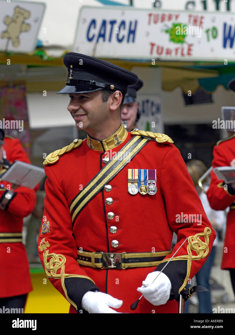 Military Bandsman of the Royal Signals Regiment in Bristol Stock Photo ...